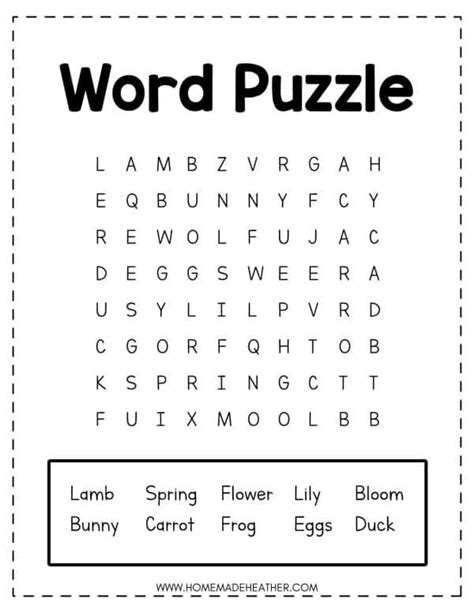 Free Spring Break Activity Printables Homemade Heather Worksheets Library