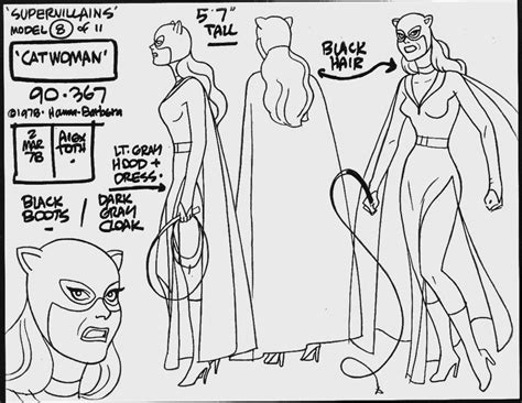 13 Great Alex Toth Model Sheets A Birthday Celebration 13th Dimension Comics Creators Culture