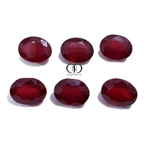 0 5 Red Composite Ruby Gemstone Size 6x4 Mm 0 1 Carat Till 5 Carat At ₹ 500 Carat In Jaipur