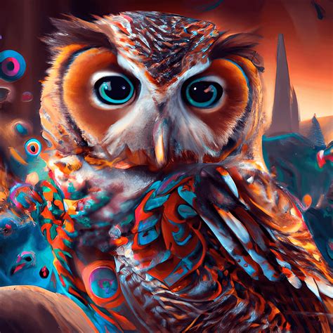 Owl 8k Digital Painting By Charlie Bowater · Creative Fabrica