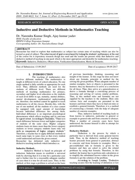 Inducto Deductive Method Pdf Inductive Reasoning Deductive Reasoning