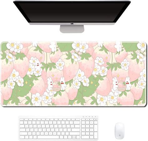Cityhermit Cute Computer Desk Mat For Keyboard Large Mouse