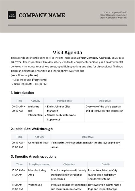 Free Orientation Agenda Template To Edit Online