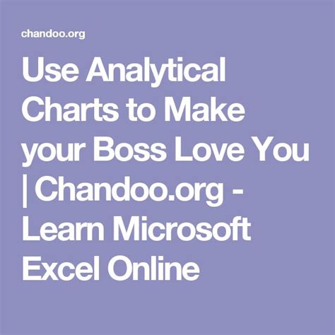 Analytical Charts In Excel Interactive And Insightful
