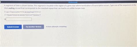 Solved A Segment Of Dna Is Shown Below This Segment Is Chegg
