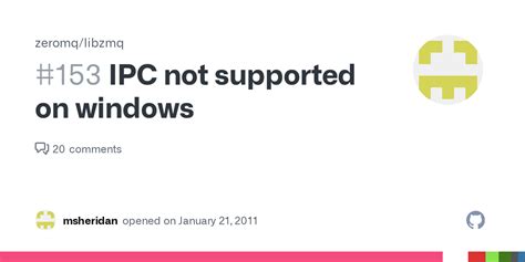 IPC Not Supported On Windows Issue 153 Zeromq Libzmq GitHub