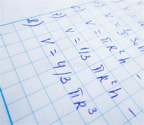The Pi Number And Formulas Are Written In A Notebook With A Pen Or Marker Pi Day Number Concept