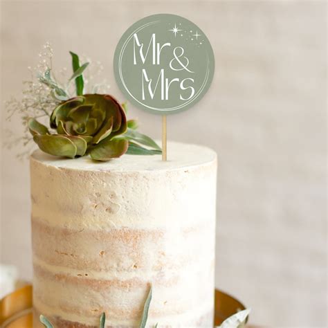 Mr And Mrs SVG Wedding Cake Topper Printable Cake Topper Svg Simple Cake Topper Wedding Sign