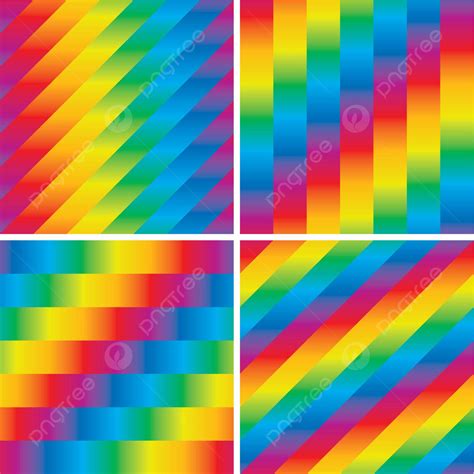 一套四個無縫彩虹圖案插圖水平當代 向量 插图 水平的 當代的向量圖案素材免費下載，png，eps和ai素材下載 Pngtree