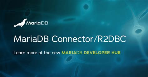 mariadb releases new r2dbc connector mariadb