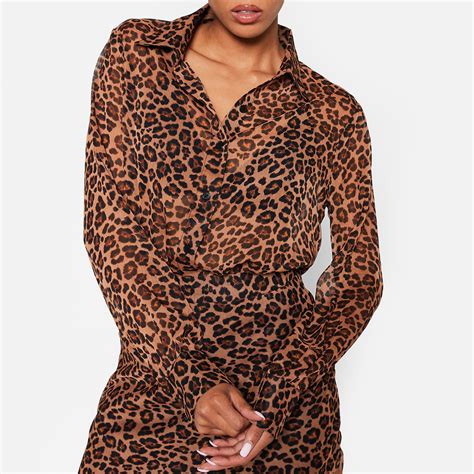 I Saw It First Chiffon Leopard Print Chiffon Blouse Co Ord