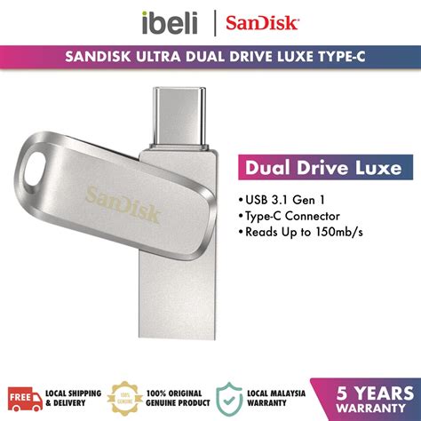 Sandisk Type C Otg Pendrive Dual Drive Luxe Type C Usb Otg Sdddc Sdddc Gb Gb Gb