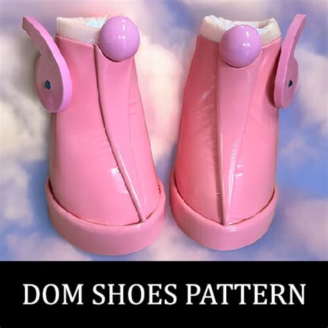 dom shoes pattern digital pdf eriza cosplay