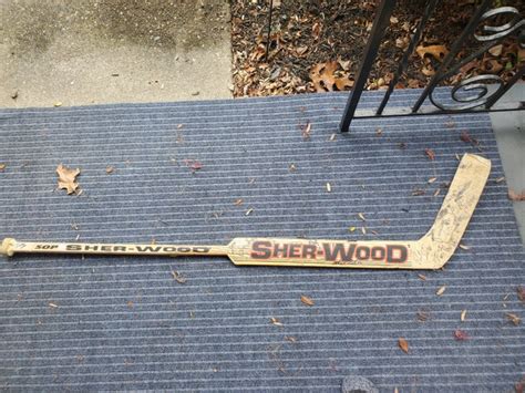 Signed Vintage Goalie Stick Nhl Rhockey