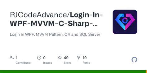Github Rjcodeadvance Login In Wpf Mvvm C Sharp And Sql Server Login