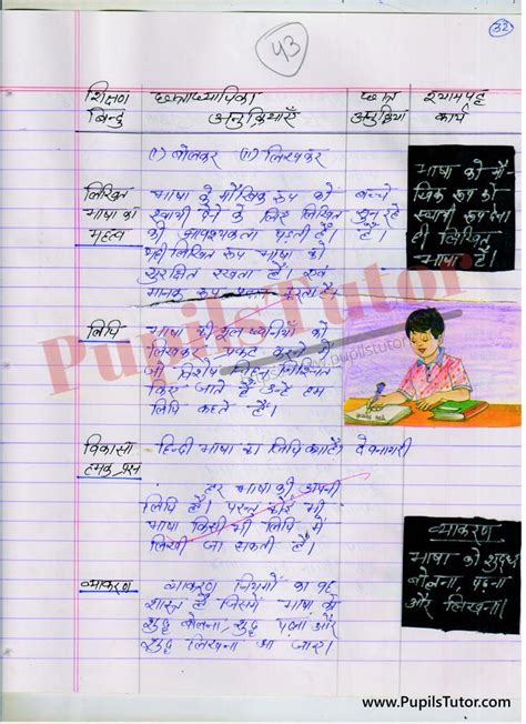 Bhasha Aur Vyakaran Lesson Plan In Hindi For B Ed Deled Artofit