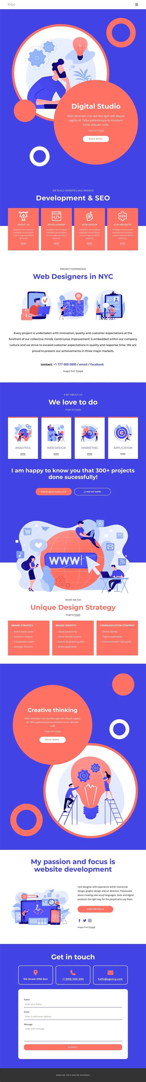 Interactive Design Studio Css Template By Nicepage