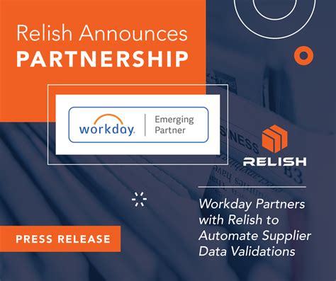 Workday Partners With Relish To Automate Supplier Data Validations Relishiq