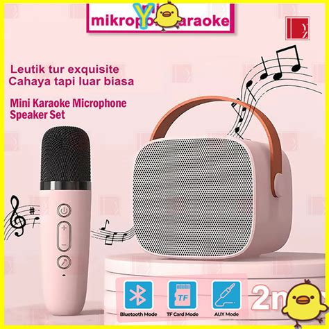 Jual 2 Mic Speaker Bluetooth Karaoke Speaker Mic Bass Speaker Karaoke