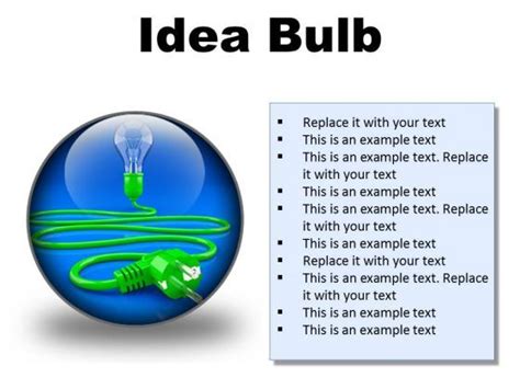 Idea Bulb Business PowerPoint Presentation Slides C