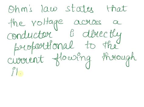 Solved For Ohms Law What Are The Two Formulas Used To Describe Power