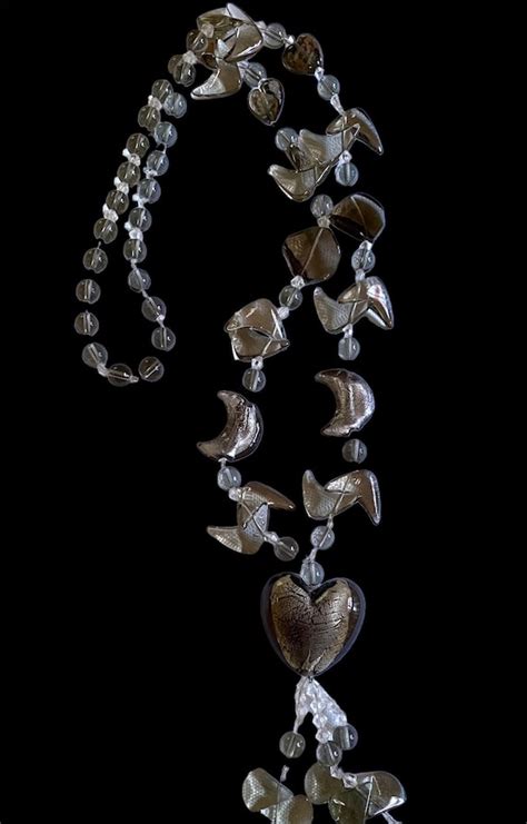 Napier Foil Glass Necklace Gem