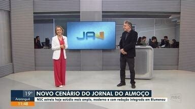 Jornal do Almoço SC Blumenau JA Blumenau inaugura novo cenário