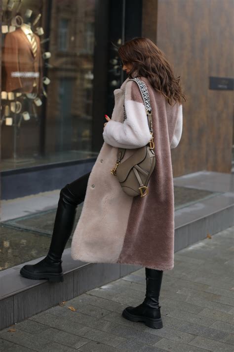 Трехцветная зимняя шубка из шерсти — Parka Store