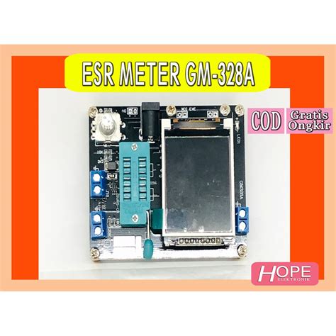 Jual High Quality Atmega328p Gm328a Esr Meter Lcr Smart Tester Meter Pwm Square Wave Signal