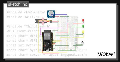 Test Servo Wokwi Esp32 Stm32 Arduino Simulator