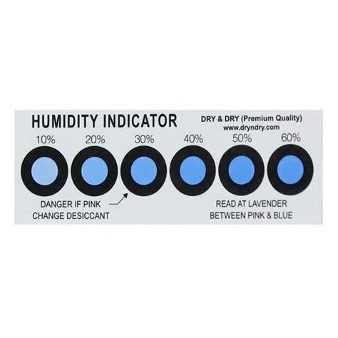 Blue To Pink Tabletop Humidity Indicator Card At ₹ 35 Piece In Chennai Id 2856090557291
