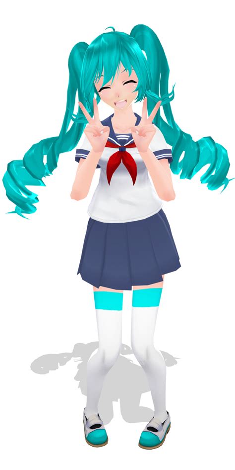 [yansim x mmd] tda saki miyu by 10jmixp on deviantart