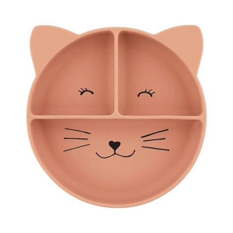 צלחת סיליקון מחולקת ואקום חתול Soho 100 Design Shop