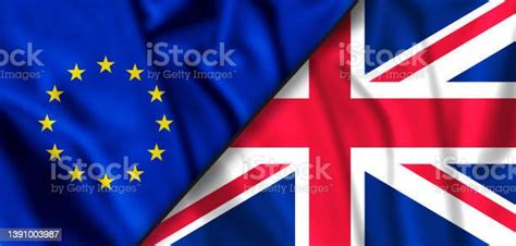 배경에 영국 영국과 Eu 유럽 연합 사이의 관계 격리된 3d 그림 유럽 연합에 대한 스톡 사진 및 기타 이미지 유럽 연합