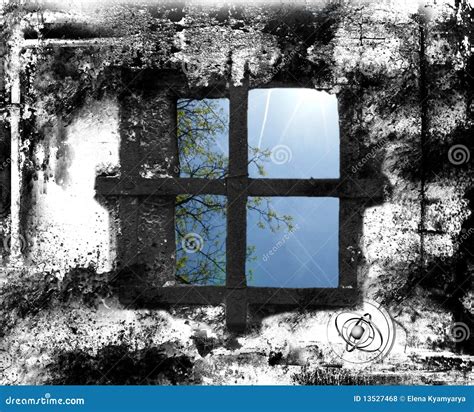 Window Gray Wall Stock Illustration Illustration Of Sadness 13527468