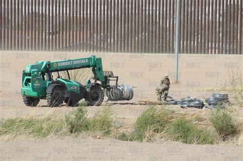 Amplían cerco de alambre de púas en el río Bravo