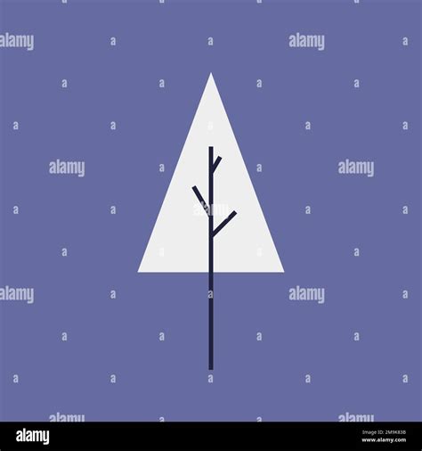 A Triangular Leaf Vector Against Blue Background Stock Vector Image And Art Alamy