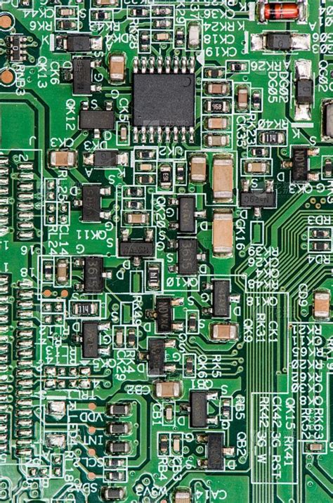 不同元件的pcb 特写 素材 花瓣网