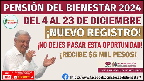 Nuevo Registro para la Pensión Bienestar 2024 Cambios Beneficiosos
