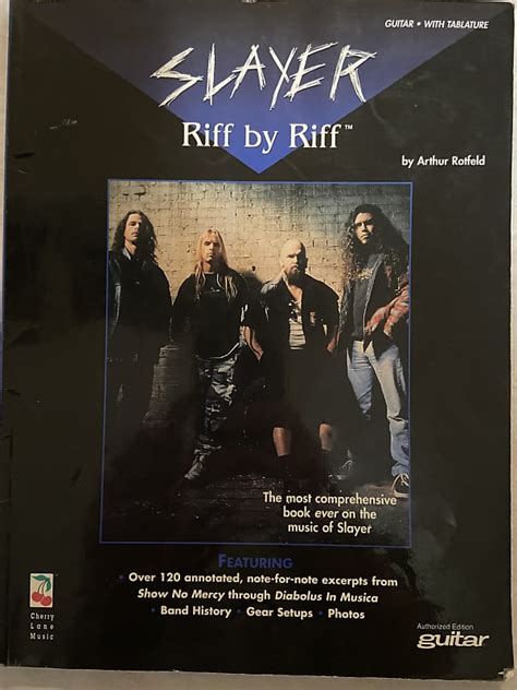 Slayer Riff By Riff Guitar Tab Tablature Book Reverb