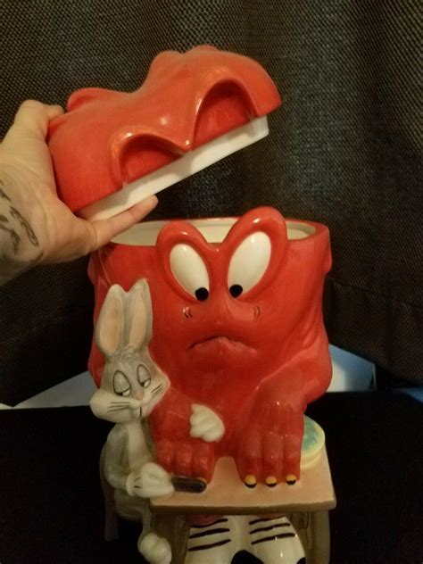 Rare Gossamer And Bugs Bunny Hair Raising Hare Cookie Jar