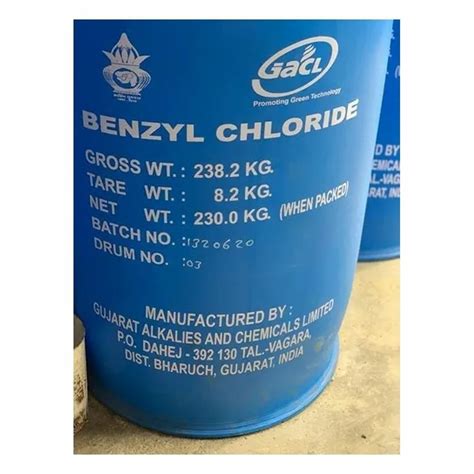 Benzyl Chloride Liquid 99 Industrial Grade At Rs 138 Kg In Ahmedabad