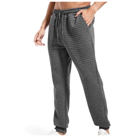 Levmjia Mens And Big Mens Fashion Pants 2024 Workout Gym Running Men