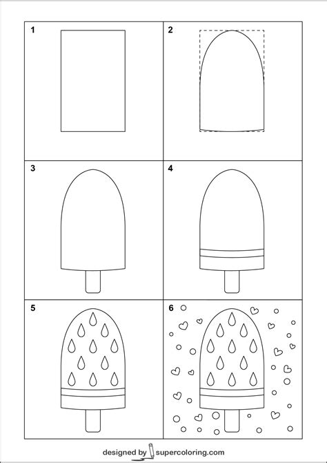 Sådan Tegner Du En Popsicle Nemt Hovedbrud Opgaver For Børn
