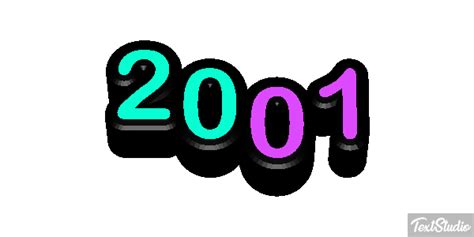 2001 Number Animated  Logo Designs