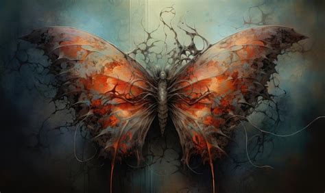 Premium Ai Image The Twisted And Distorted Features Of The Scary Butterfly Drawing Created A