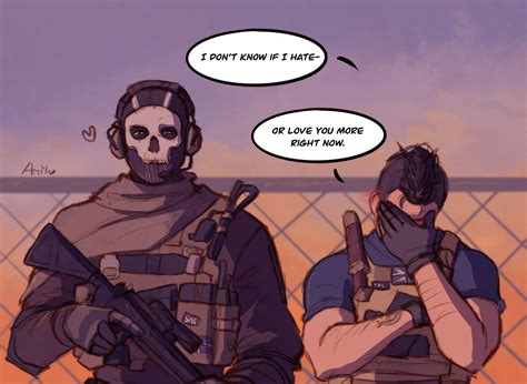 Ghost And Soap Call Of Duty And 1 More Drawn By Amikoroyai Danbooru