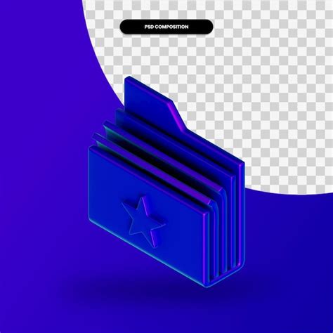 Premium PSD Folder D Render Illustration Isolated