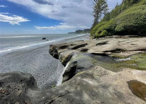 Sandcut Beach Unique Waterfall Experience Vancouver Island
