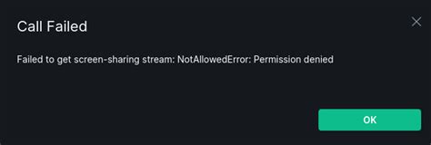 Element Desktop Screensharing Does Not Work · Issue 15040 · Element Hqelement Web · Github